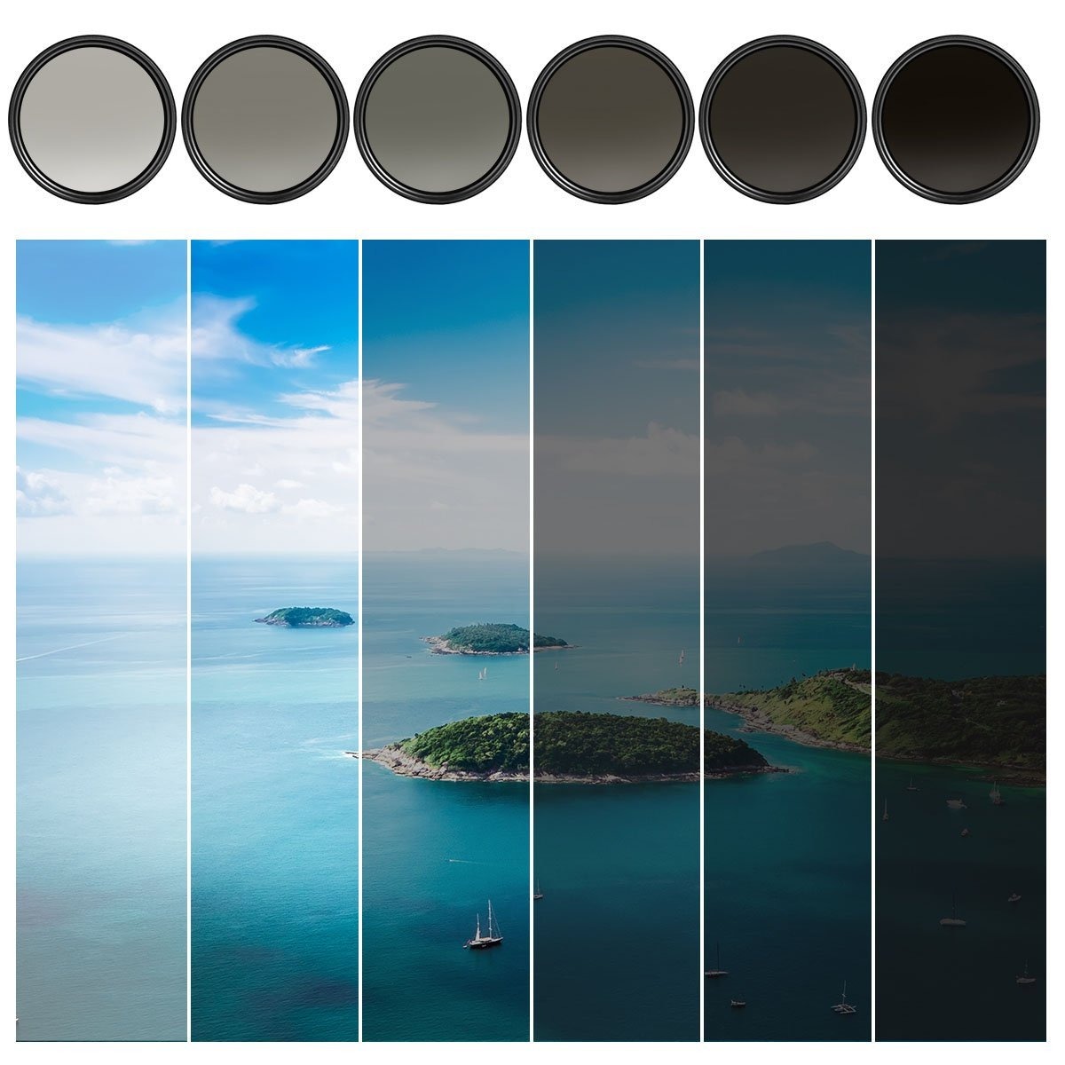 Kính Lọc KASE Variable ND 1.5 - 5 Stops Filter 67mm Chính Hãng | VJShop