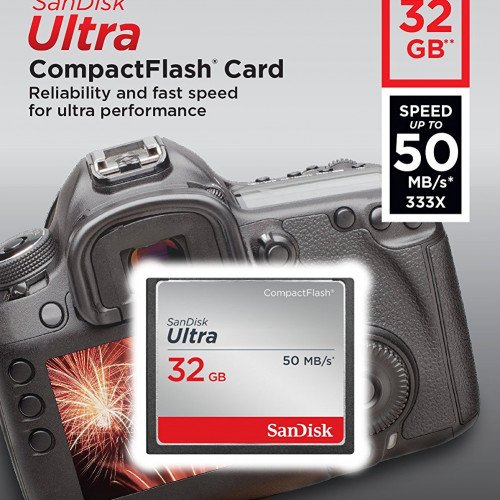 Thẻ nhớ CF (CompactFlash) SanDisk Ultra 32GB 333X