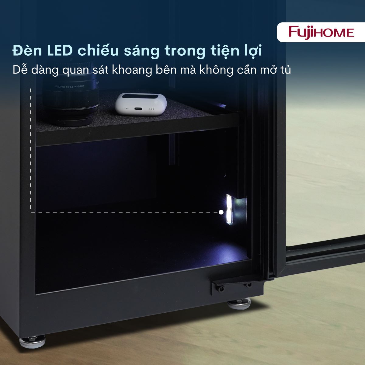 Tủ Chống Ẩm Fujihome DC-50E 50L Chính Hãng, Giá Tốt Tại VJShop.vn