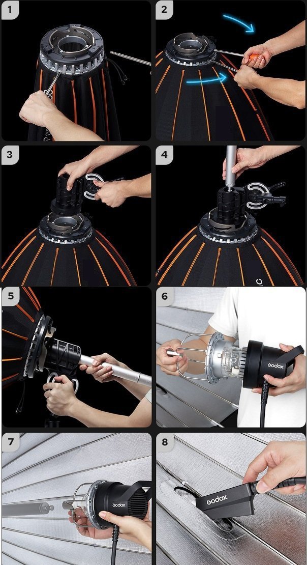 Godox Parabolic Light Focusing System P128 Kit - VJShop