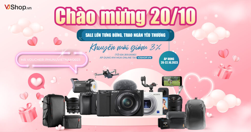VJShop Sale Tưng Bừng - Mừng Ngày Phụ Nữ Việt Nam 20/10